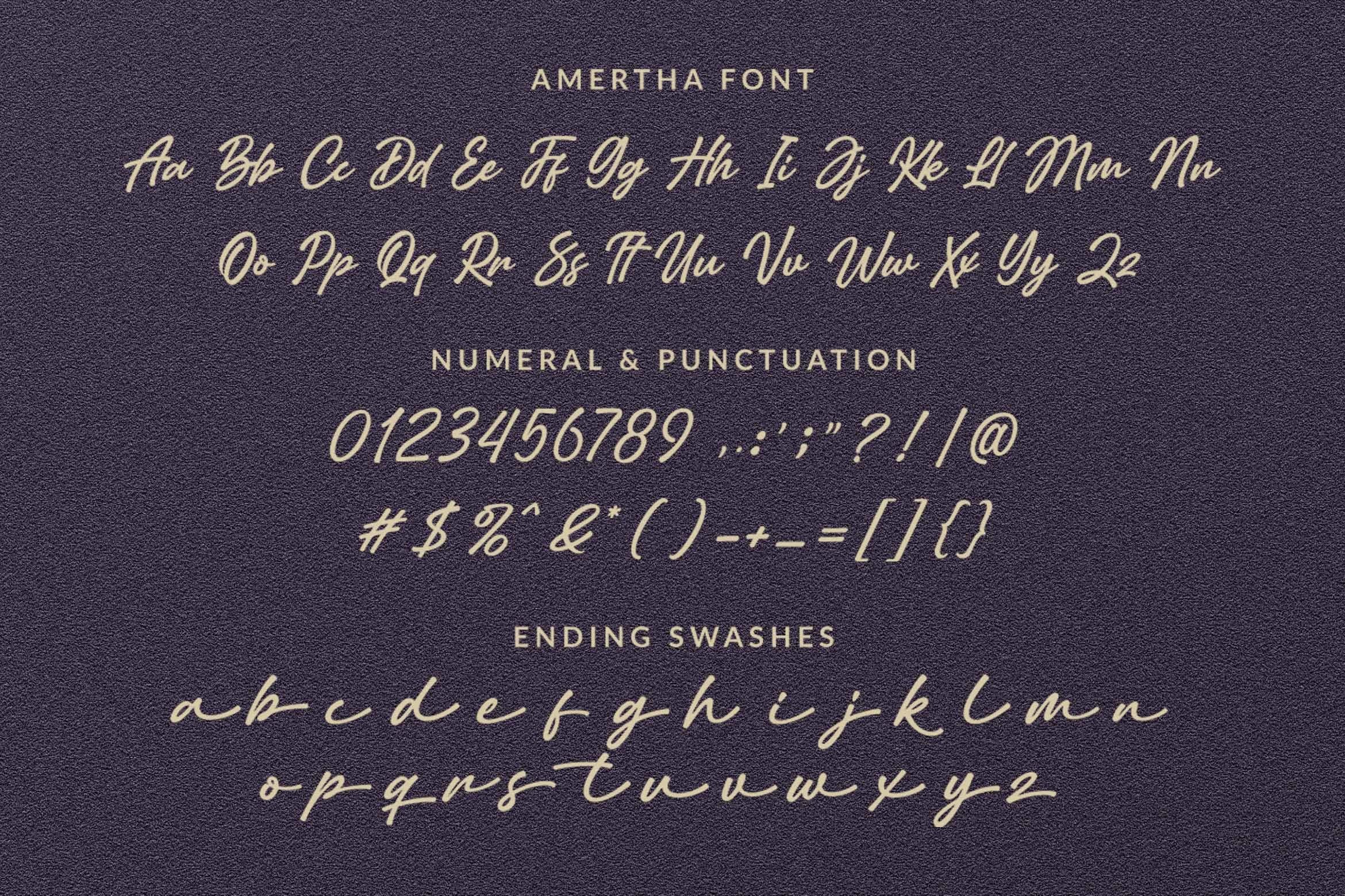 Amertha (712918) | Handwritten | Font Bundles