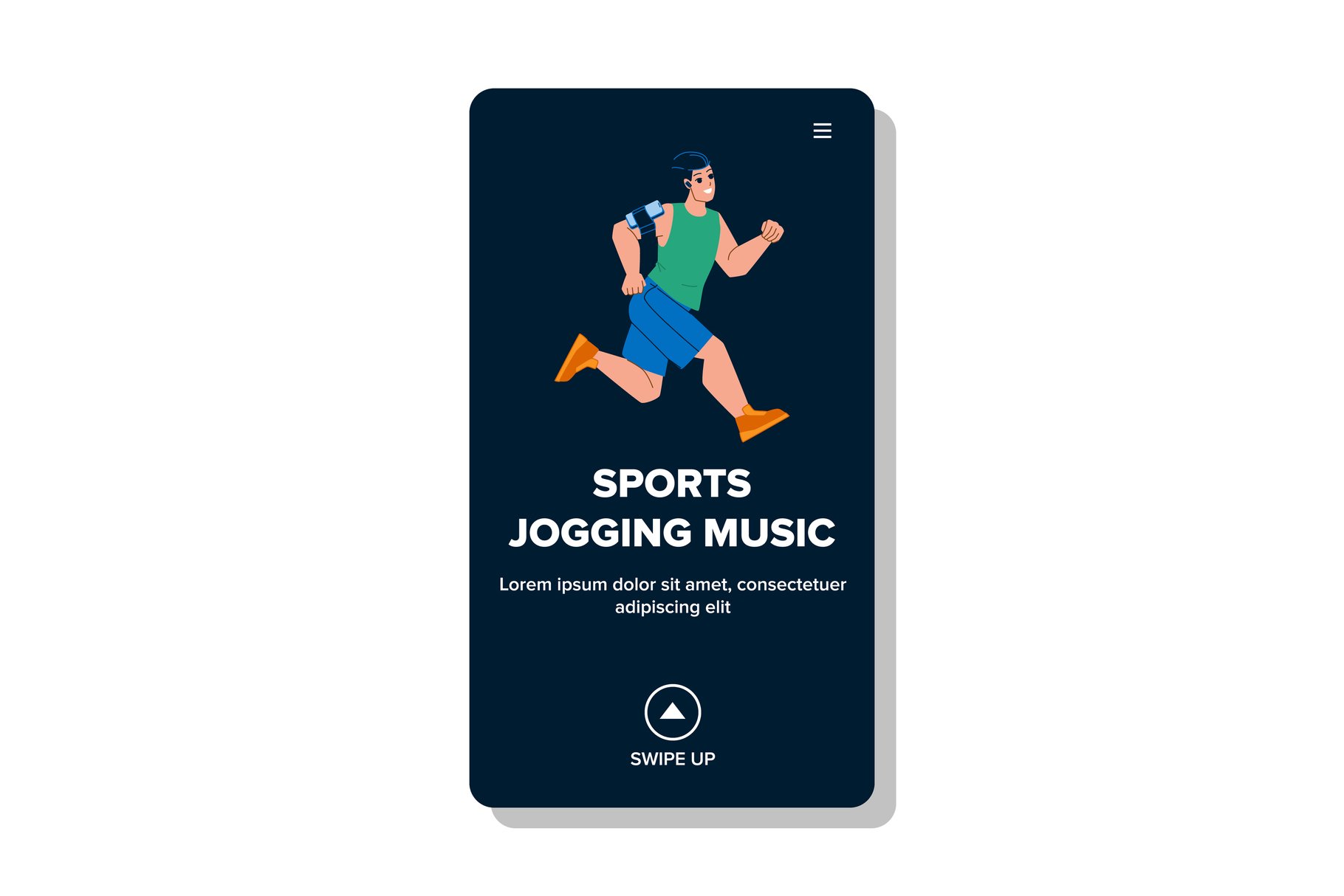 sports jogging music vector (2236133) | Icons | Design Bundles