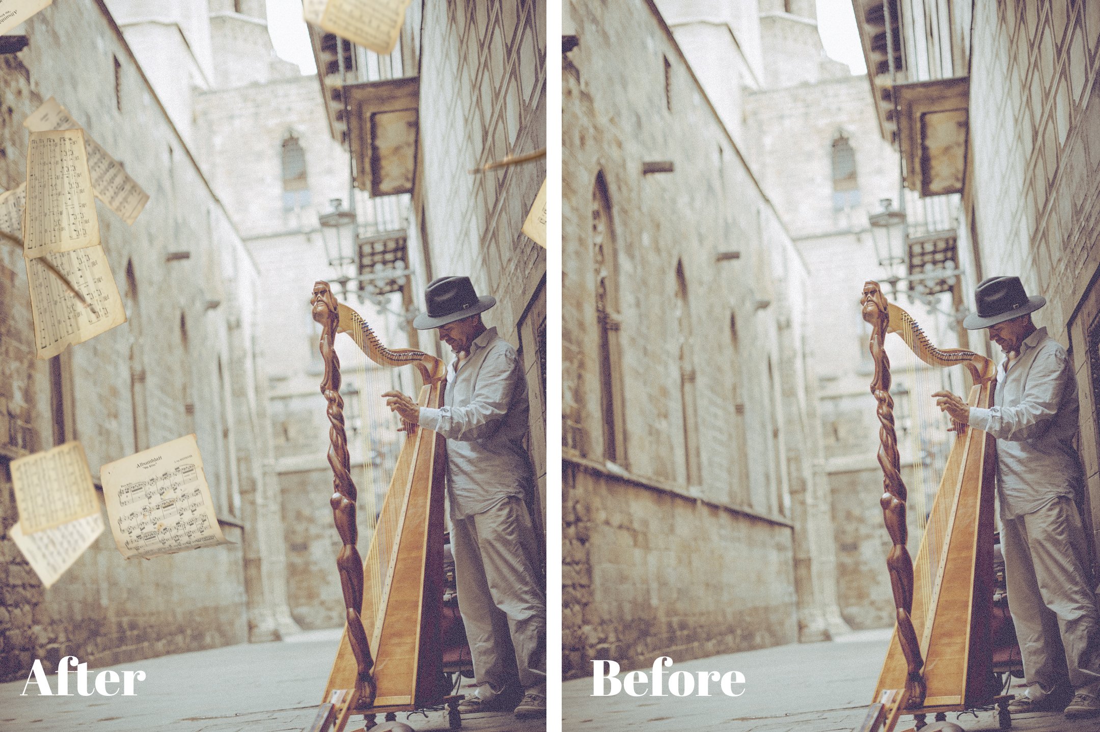 22 FLYING SHEET MUSIC Digital Overlays (664726) | Layer Styles | Design ...