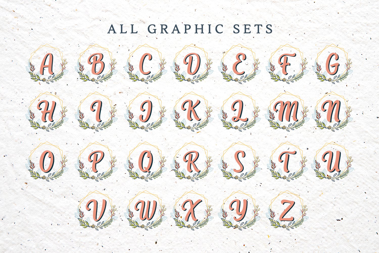 Wreath Alphabet Set