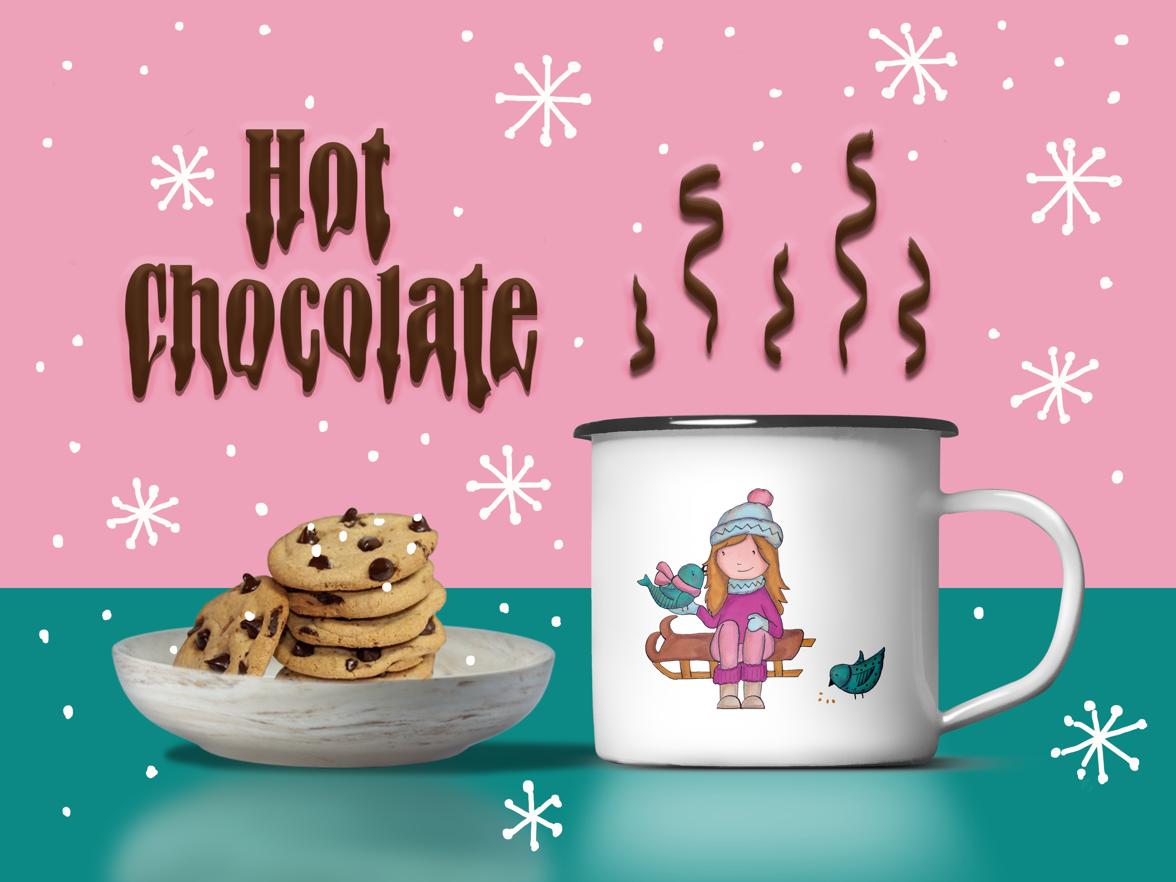 Happy Winter Time! (44333) | Illustrations | Design Bundles