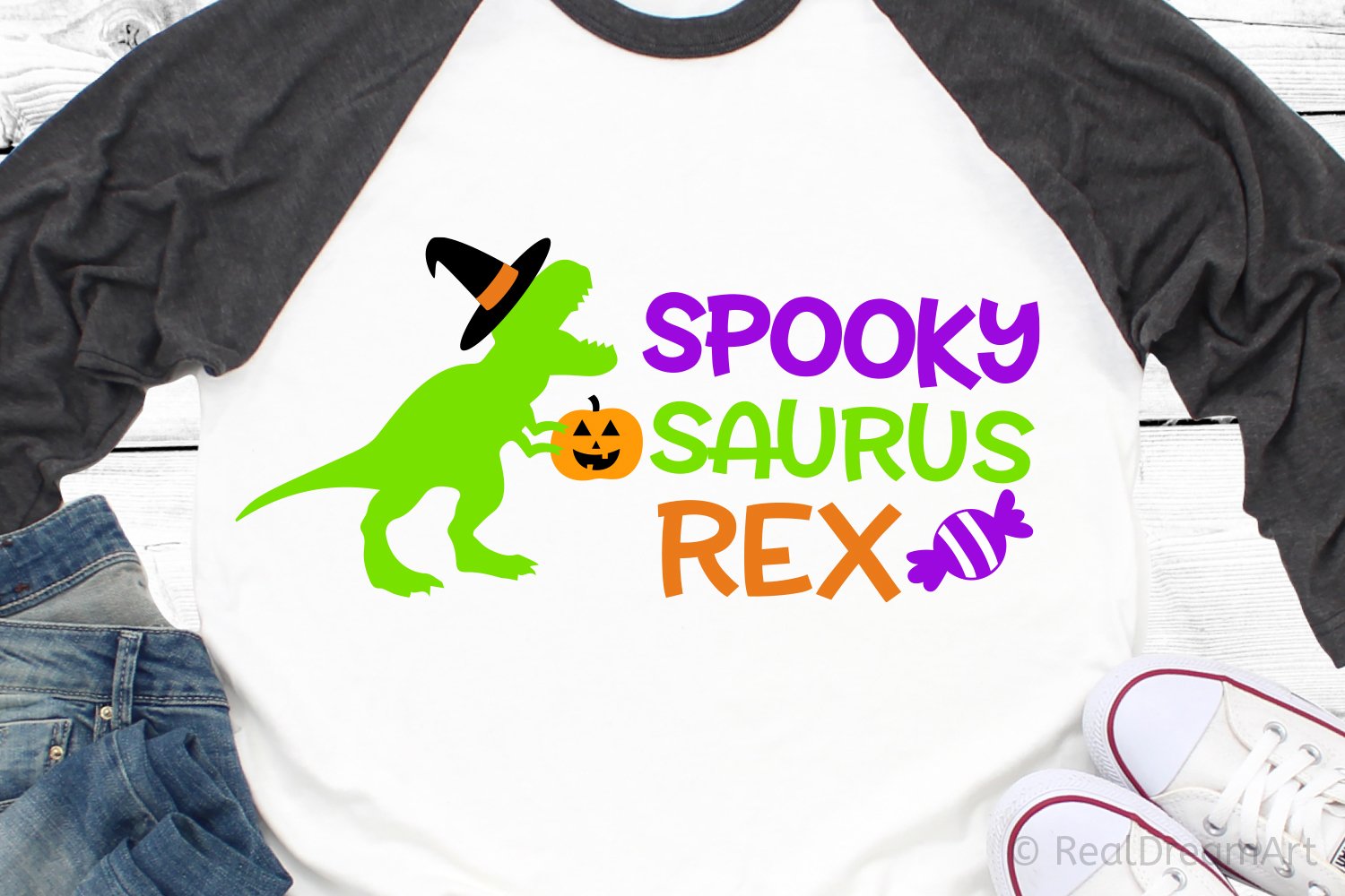 Spooky Saurus Rex SVG, DXF, PNG, EPS (916747) | SVGs | Design Bundles