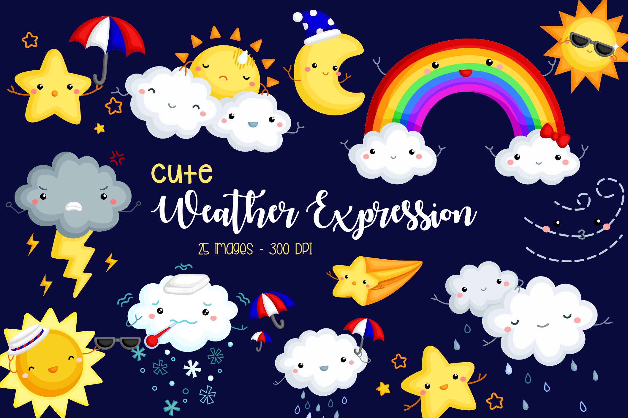 Weather Icon Clipart Many Type Of Weather Clip Art Weather Icon Clipart Many Type Of Weather Clip Art