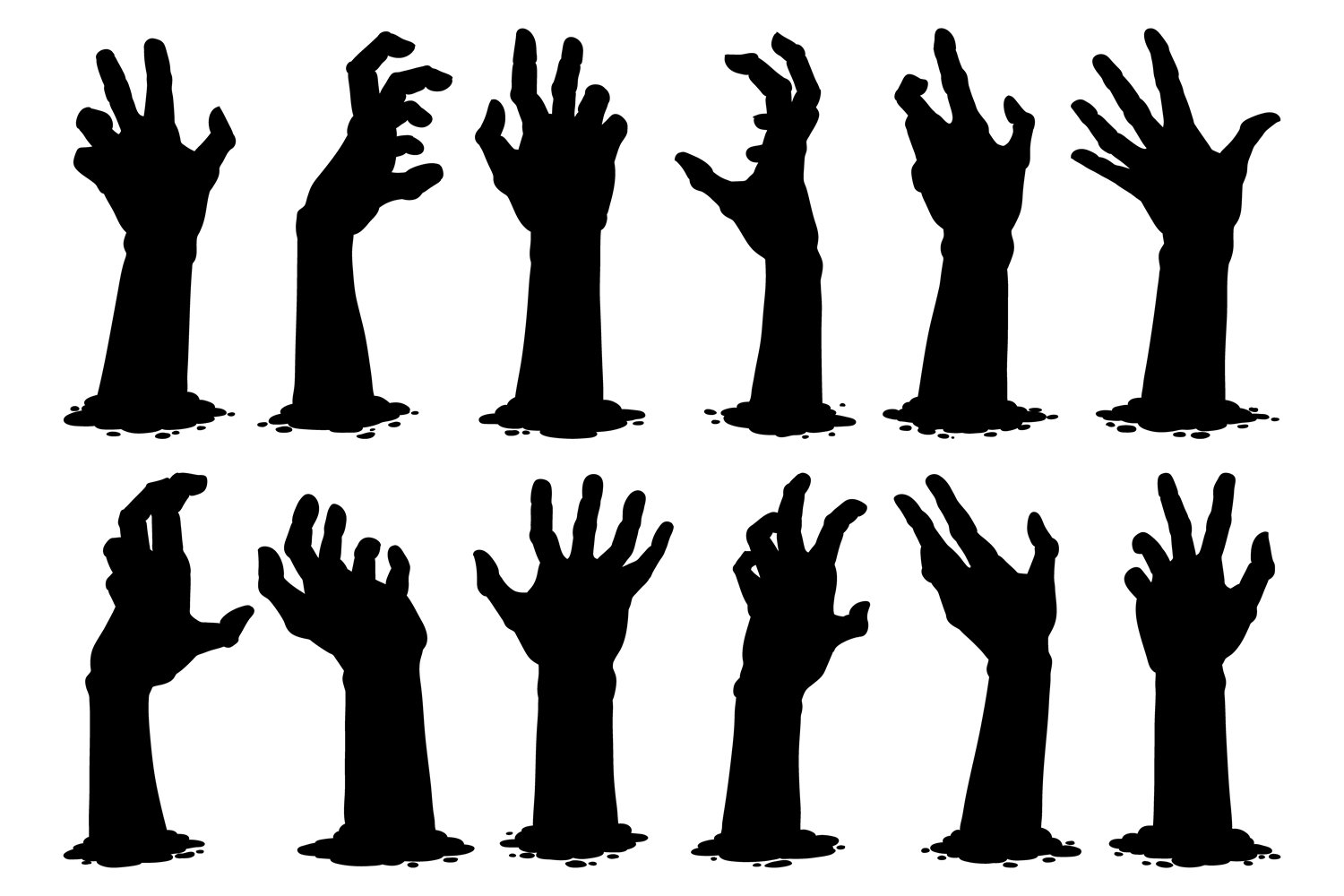 Zombie Hands Reaching For Someone