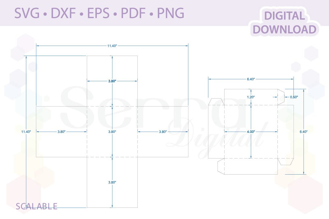 Square Explosion Box template .svg .dxf .eps .pdf .png (481707) | Paper ...