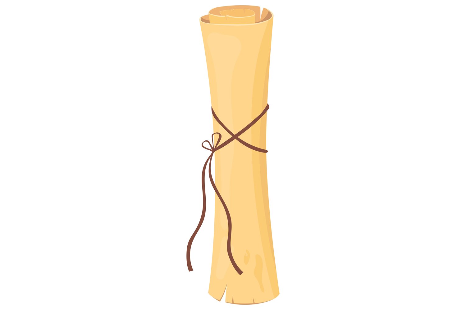 Papyrus roll. Vintage paper for treasure map, historical fan (2030429 ...