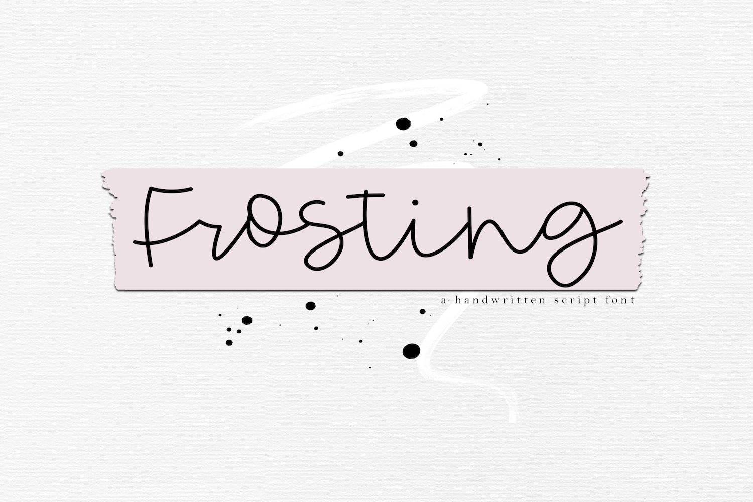 Frosting - Handwritten Script Font (129067) | Script | Font Bundles