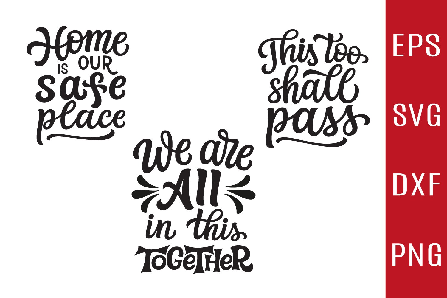 3 Stay Home SVG Designs Bundle (1008812) | SVGs | Design Bundles