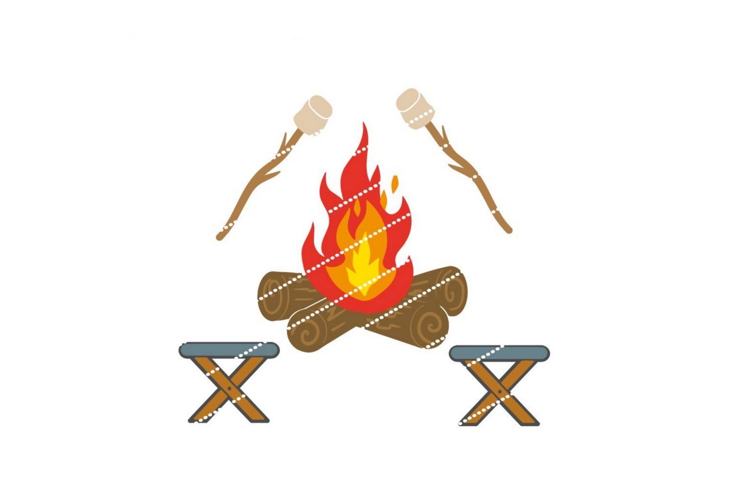 Fire Pit DIY Sign Design #02 SVG Cut File (185791) | Cut Files | Design ...