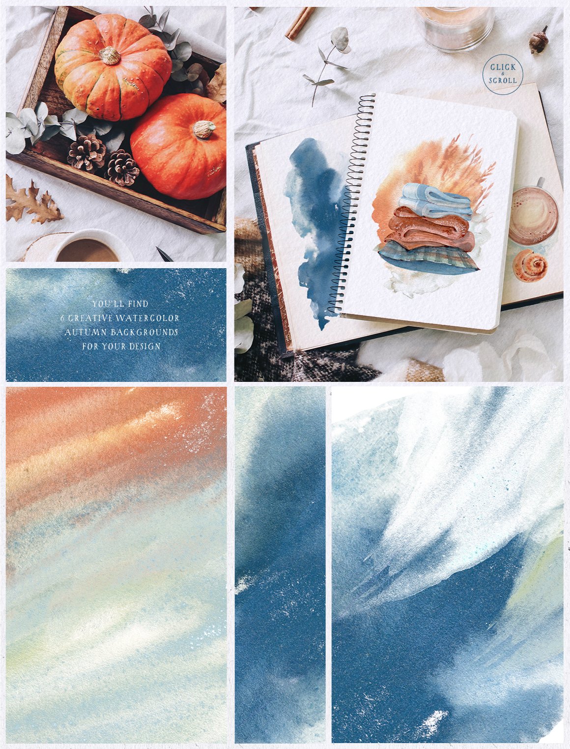 AUTUMN INSIDE Watercolor set (682548) | Illustrations | Design Bundles