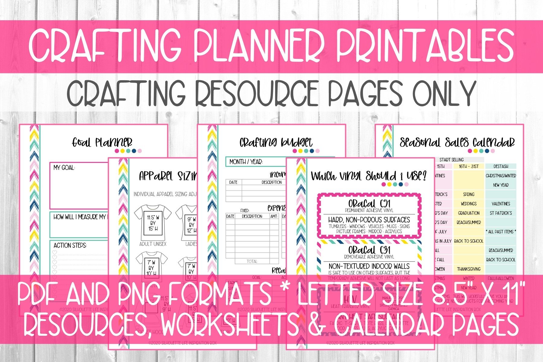 Crafting Planner Printable Resources Pages PDF and PNG (660084 ...
