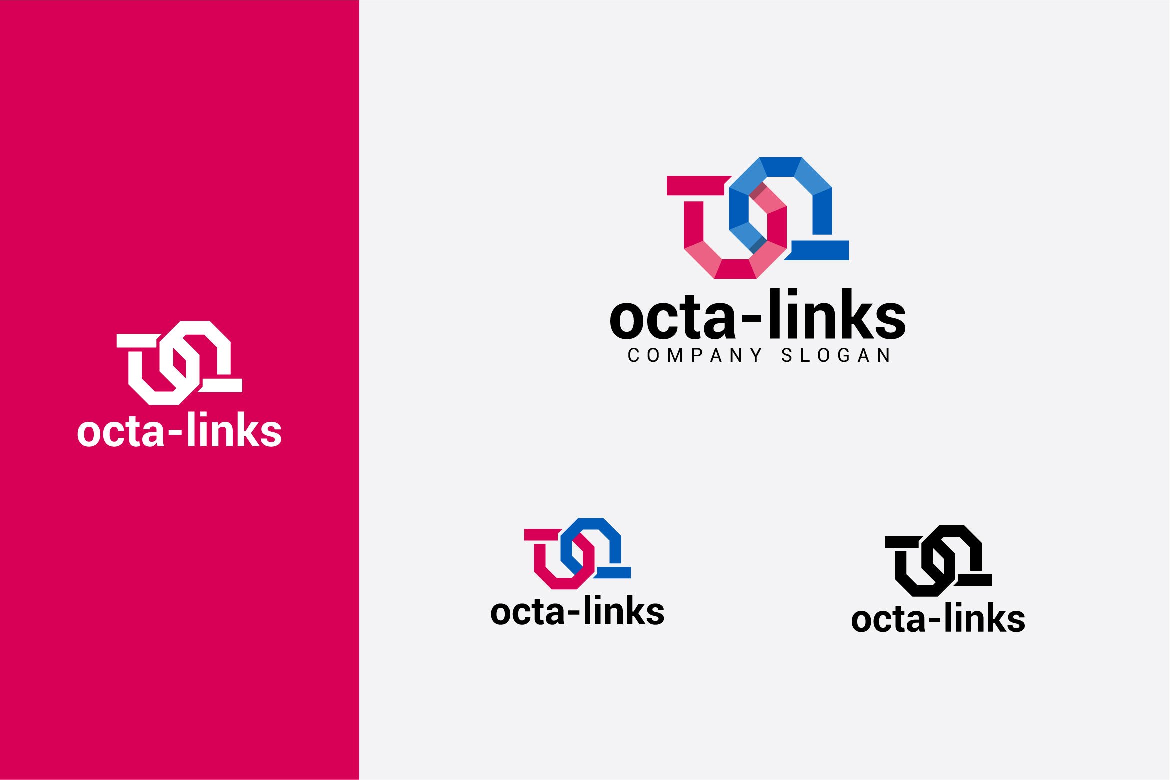 octa-links logo (301681) | Logos | Design Bundles