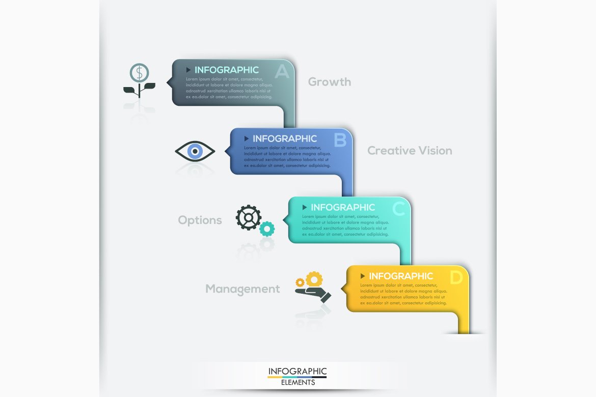 Pure Shape Infographics. Part 1 (292143) | Illustrations | Design Bundles