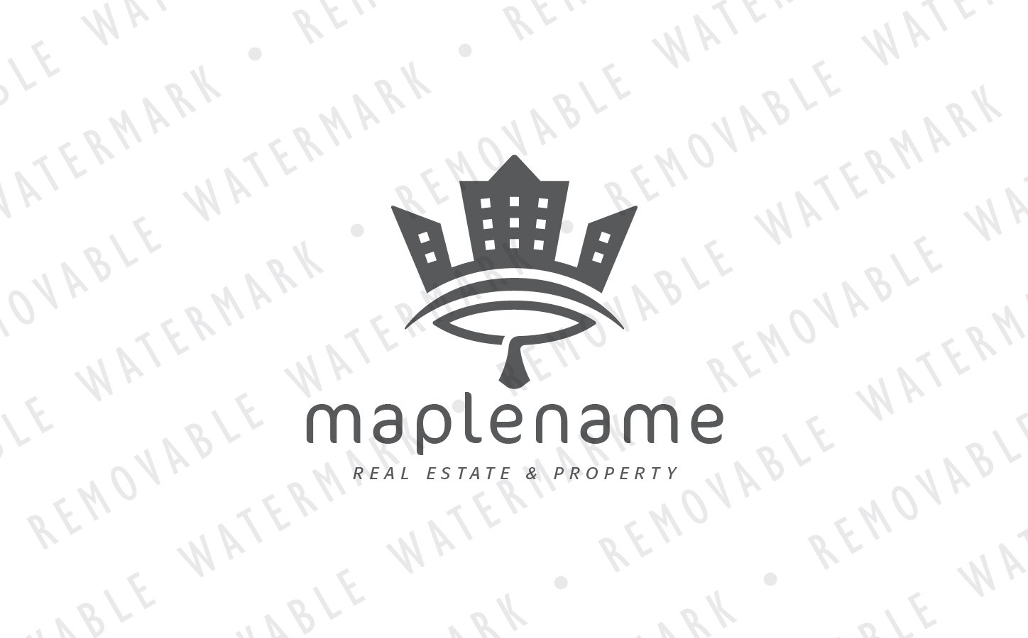 Maple Leaf Town Logo (118358) | Logos | Design Bundles