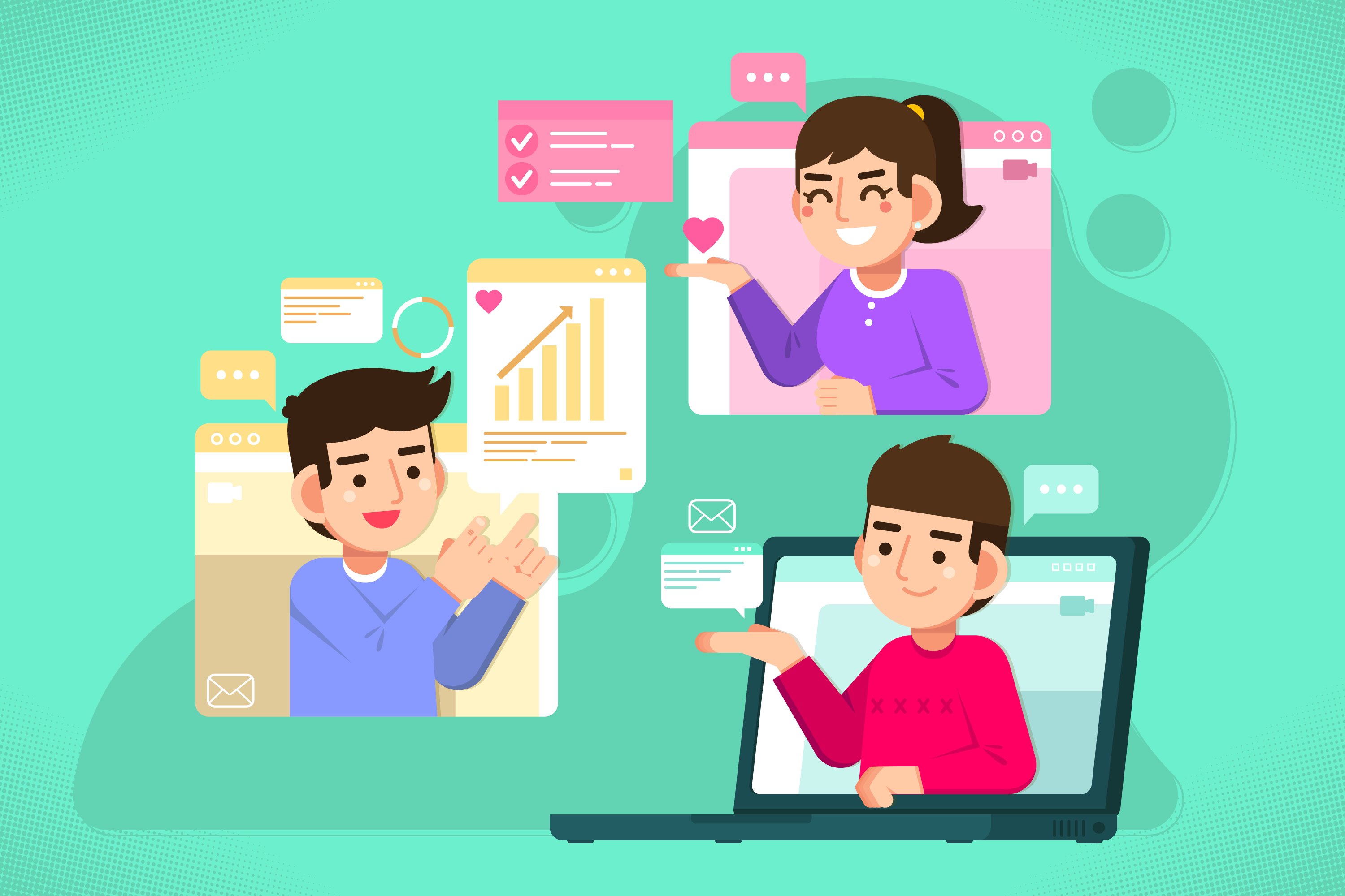 Telecommuting concept