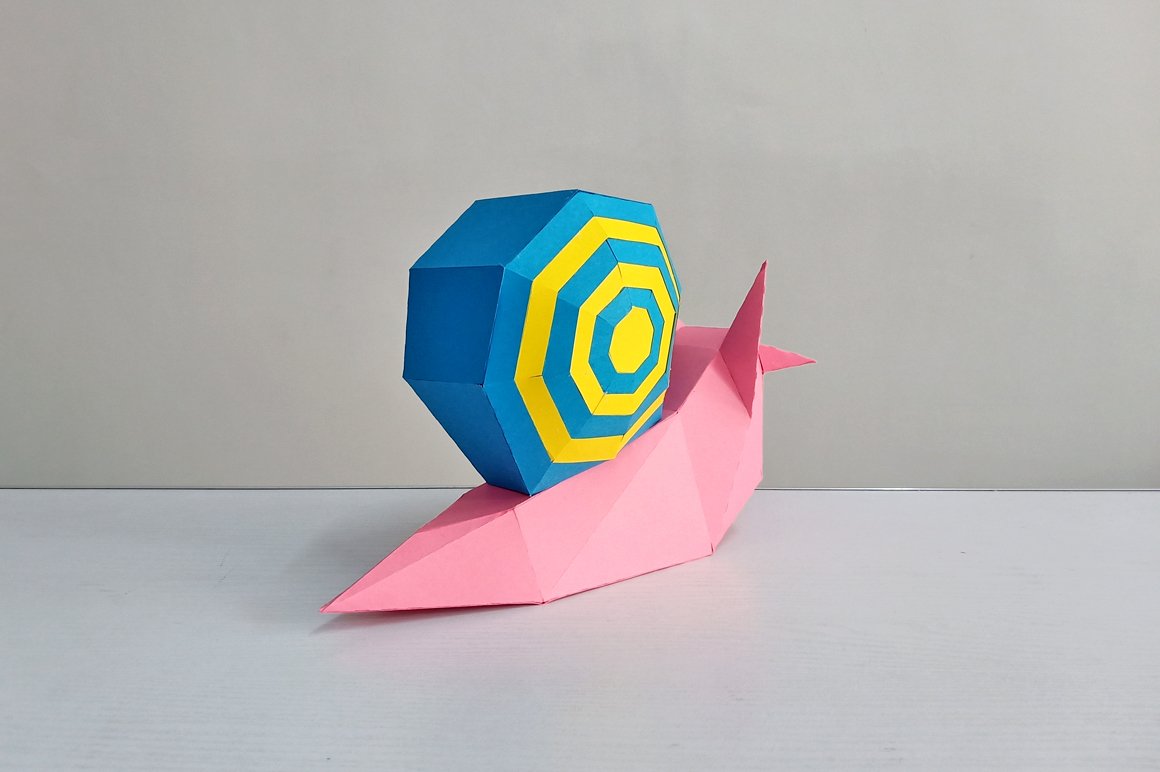 DIY Papercraft Snail,Paper Snail model,Printables,Paper toy (231117 ...