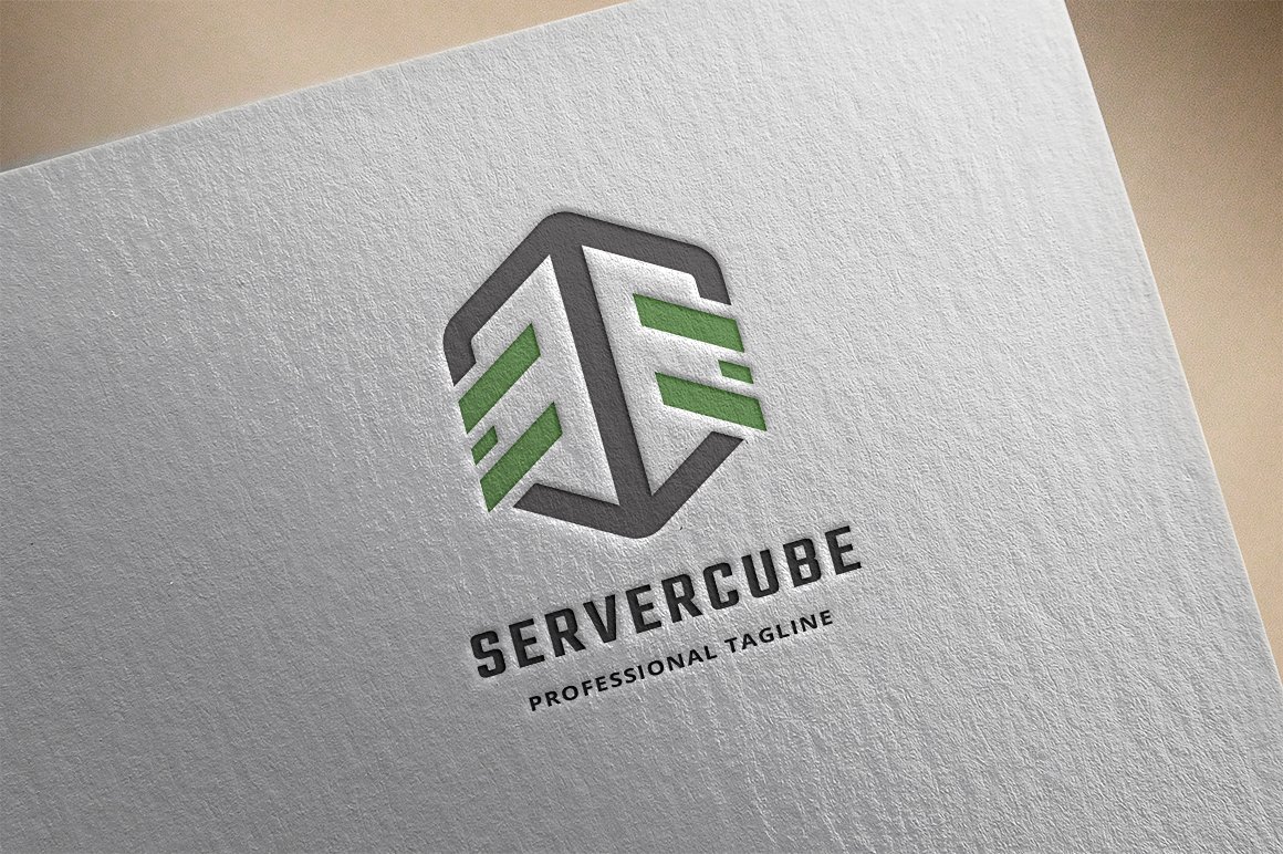 Server Cube Logo (672277) | Logos | Design Bundles