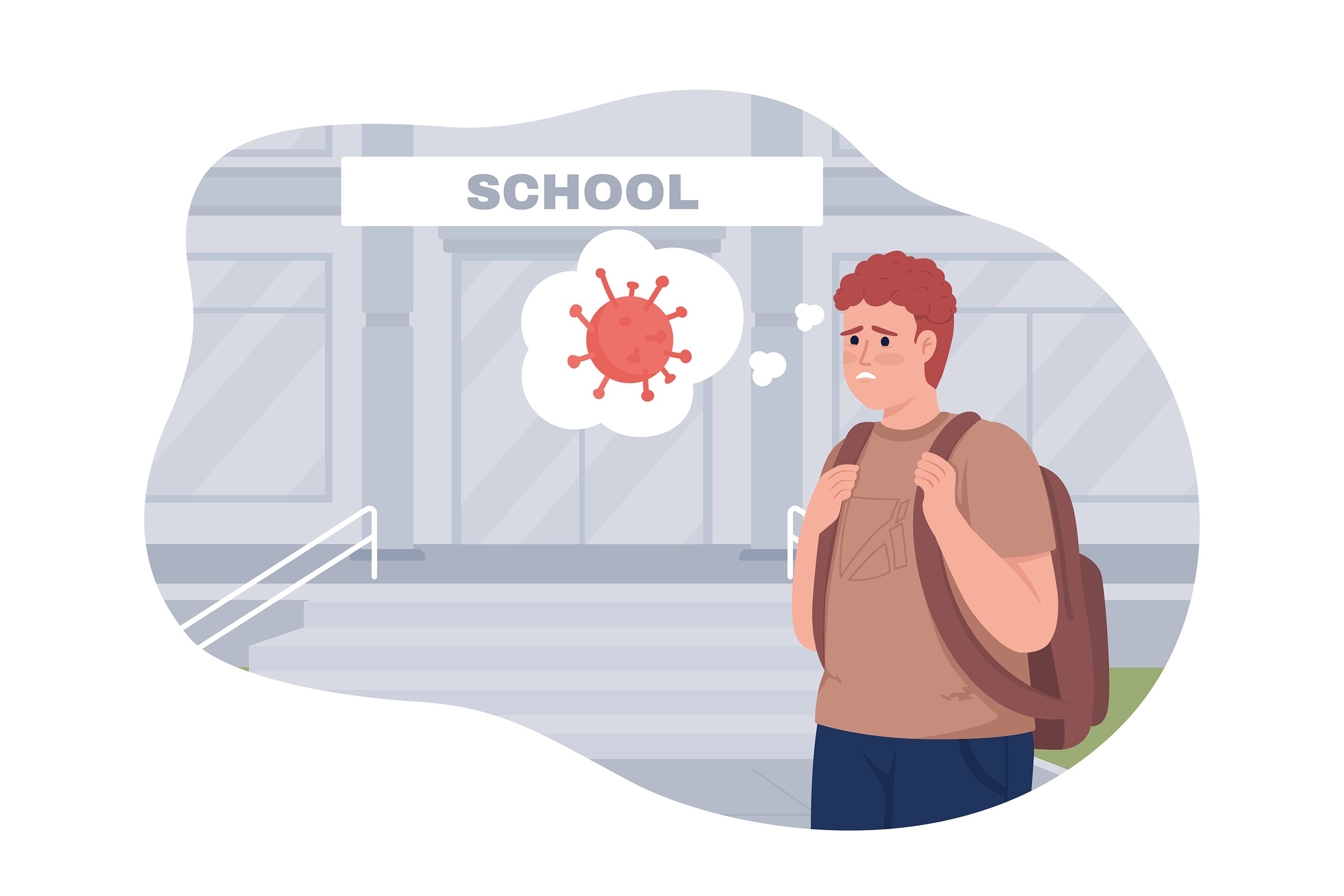 Tardy Student Clipart