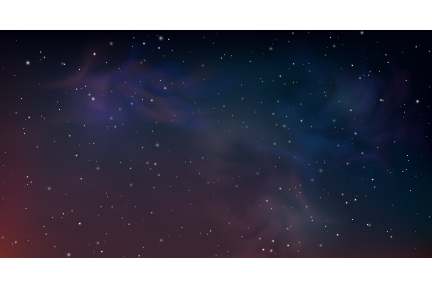 Realistic night background with clear dark sky and shining s (1824511 ...