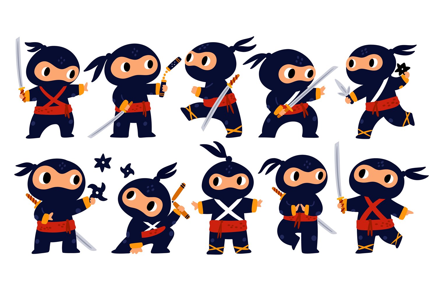 Funny Cartoon Ninja