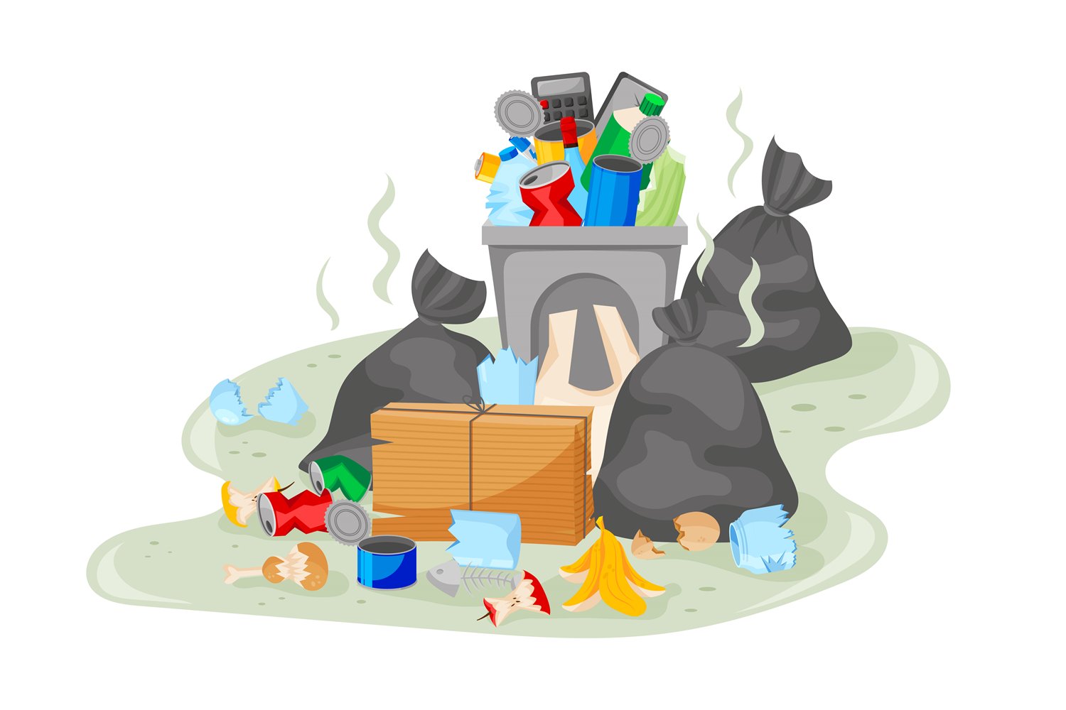 Garbage Pile Cartoon