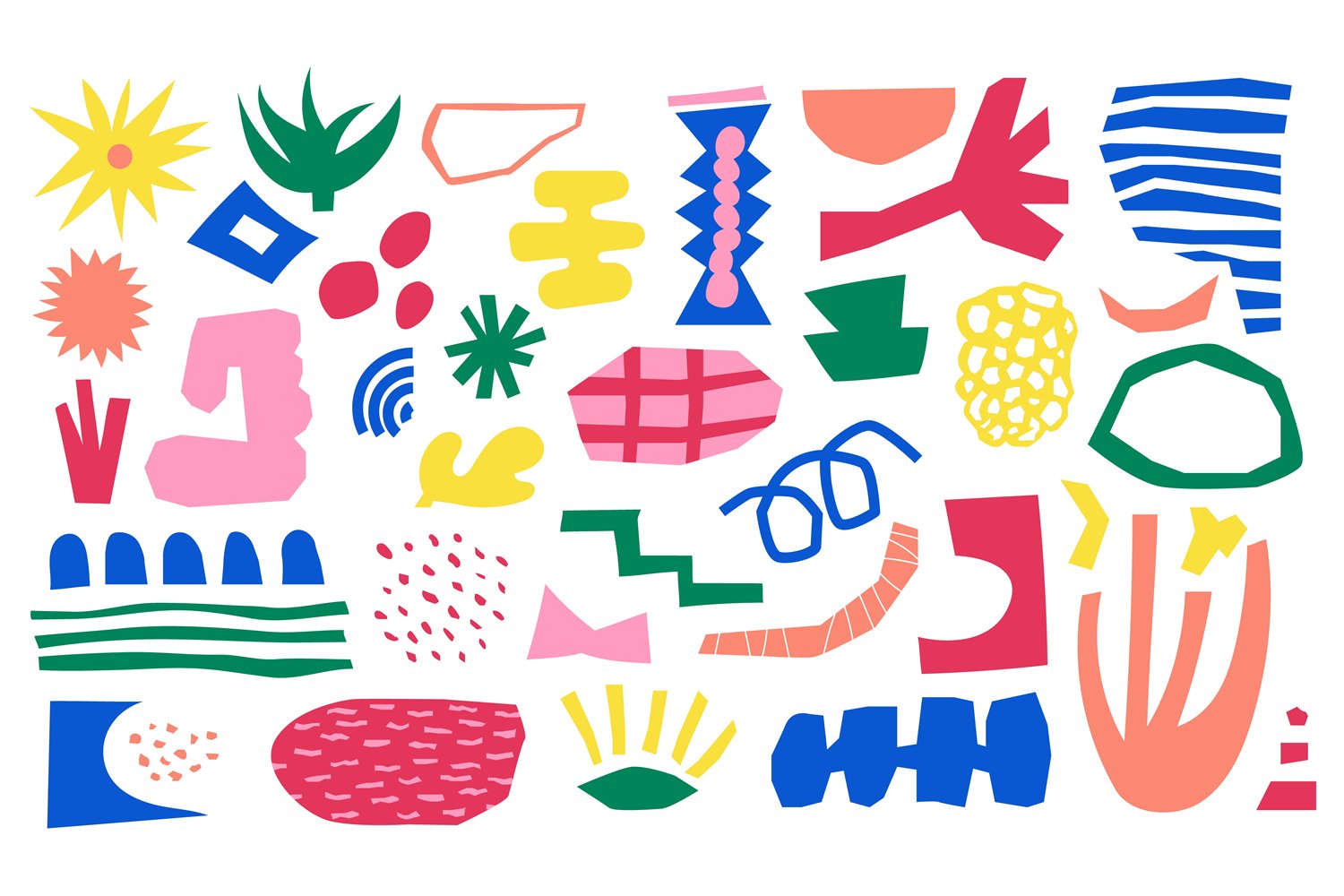 Geometric And Organic Shapes Design