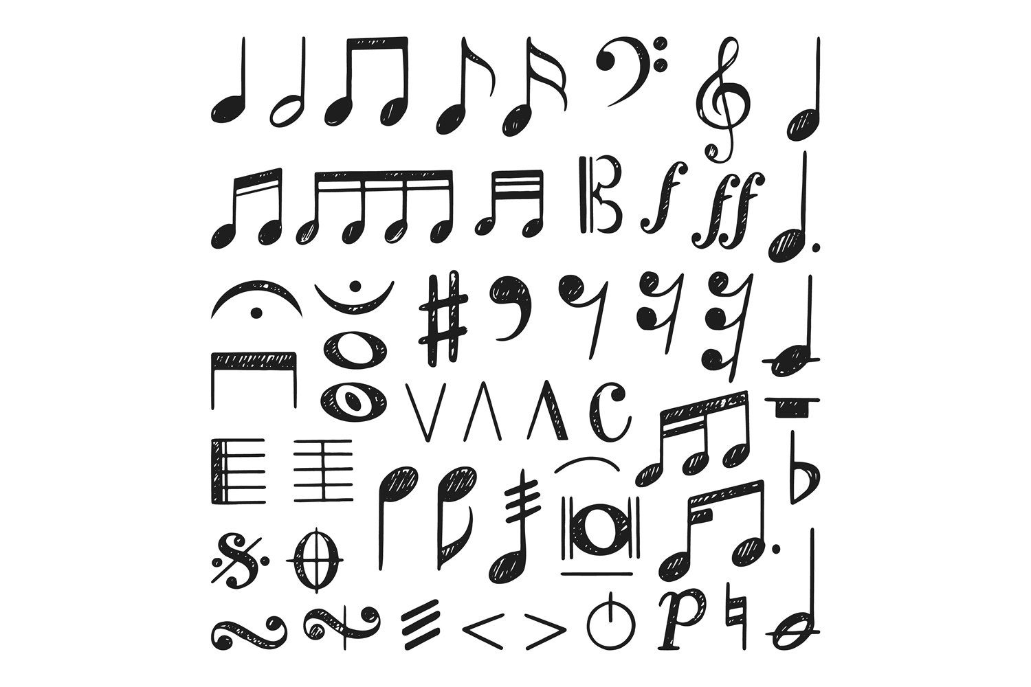 Musical Notes Font