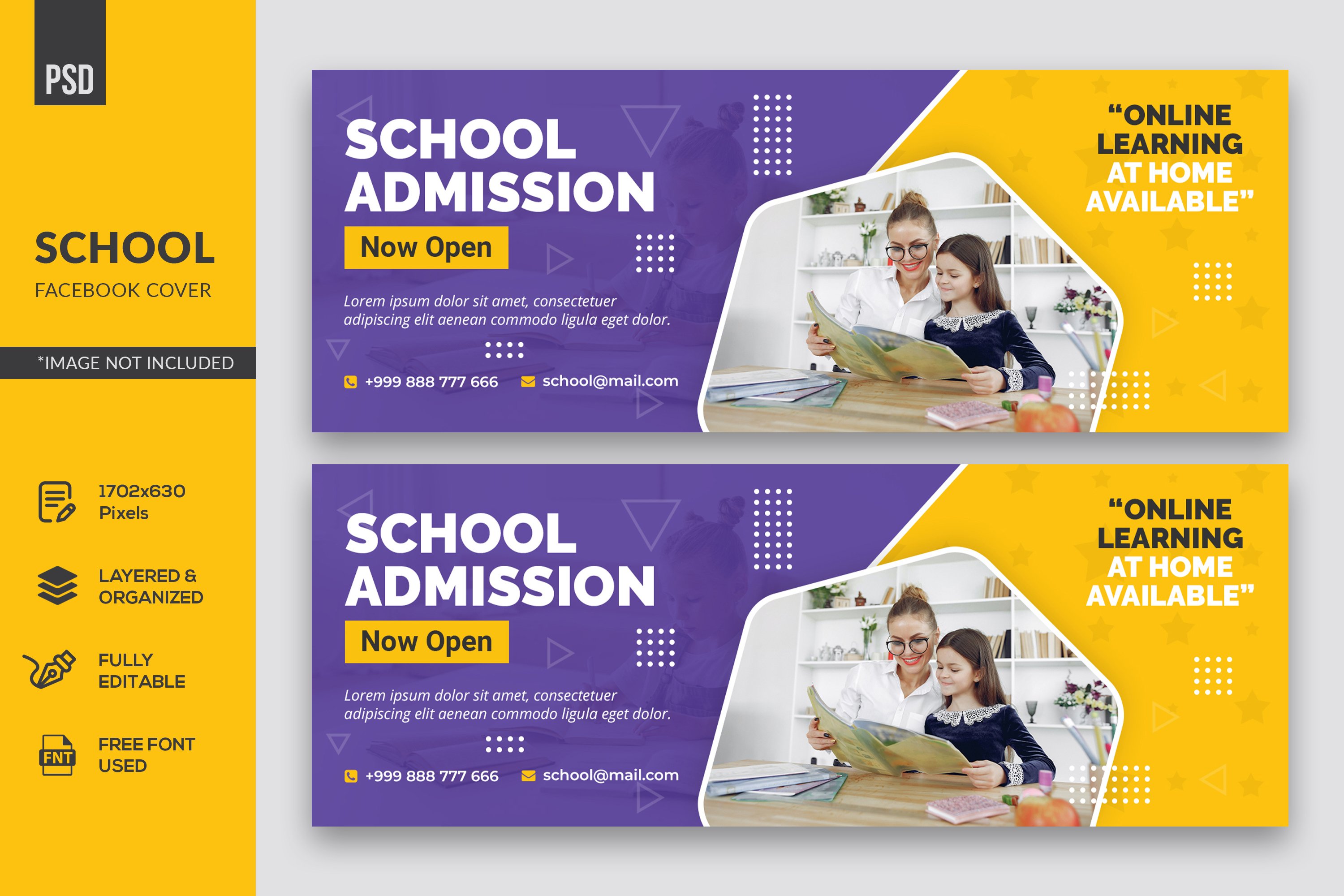 School Facebook Cover (1304473) | Facebook | Design Bundles