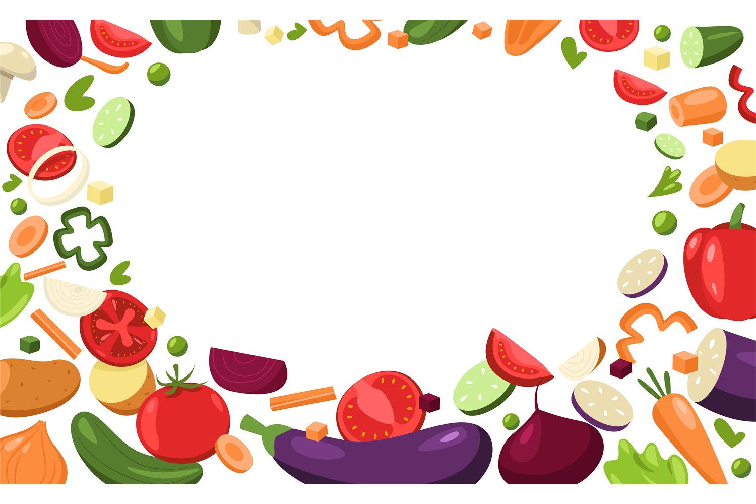 Vegetable Border Designs