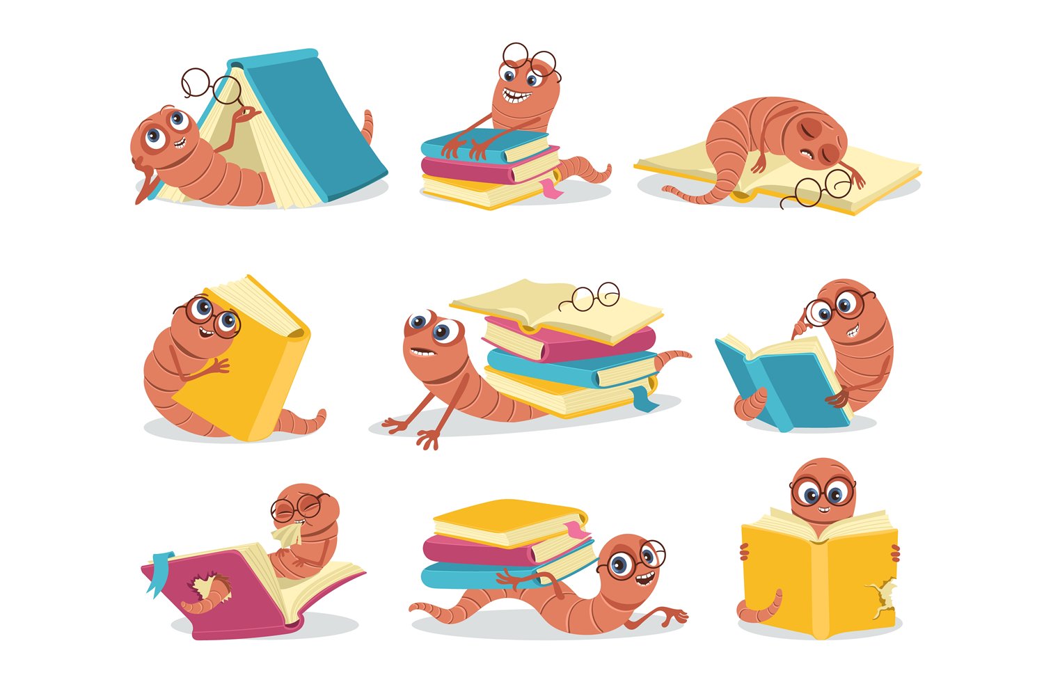 Funny Reading Cartoon