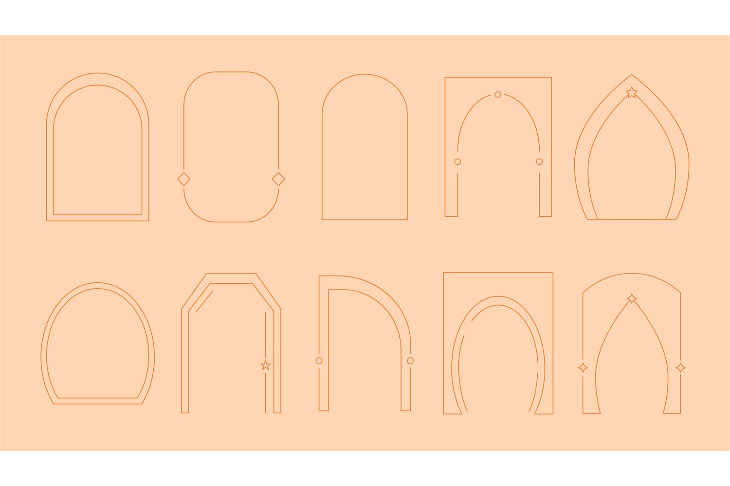 Horizontal Oval Outline