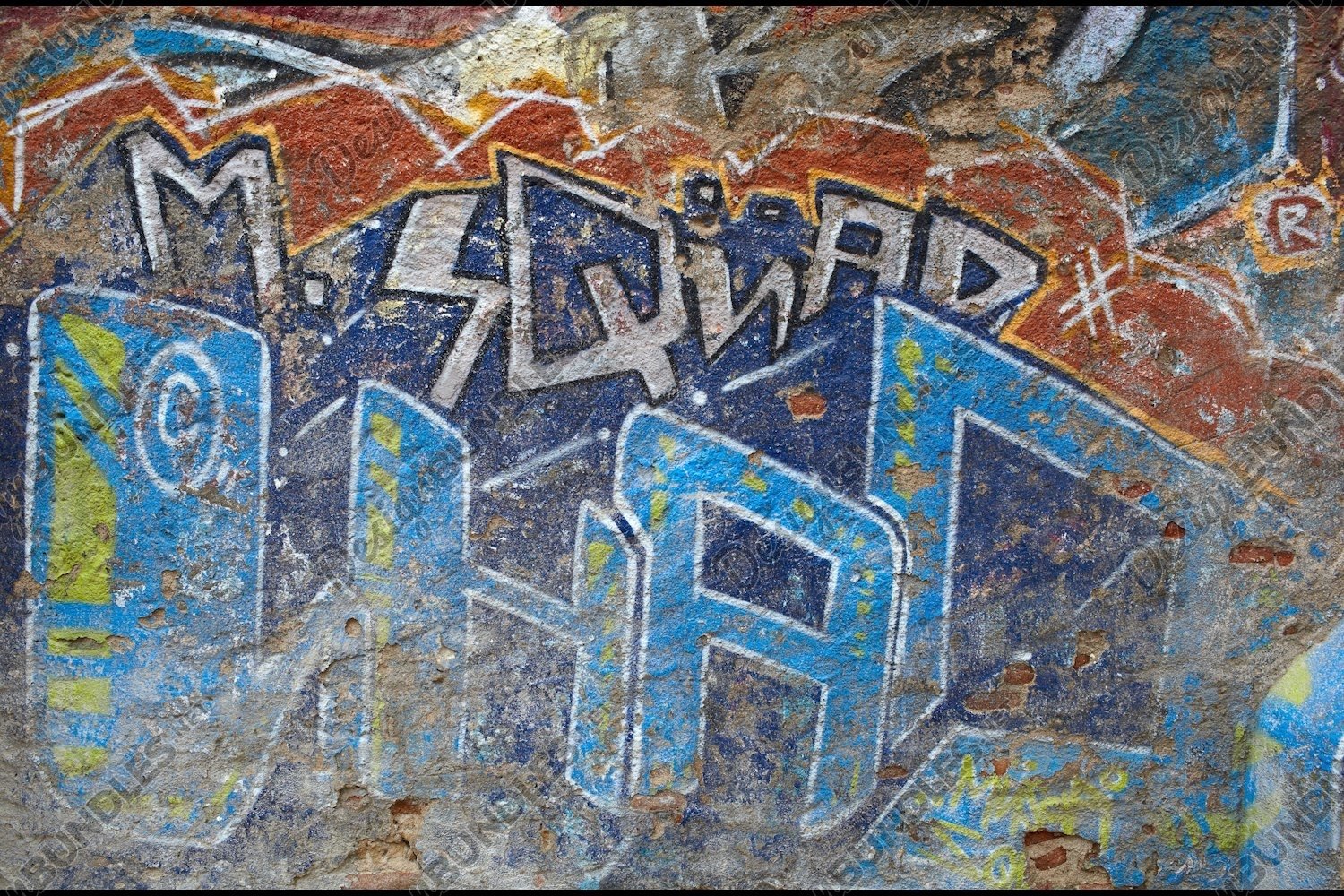 Graffiti wall. (898205) | Textures | Design Bundles