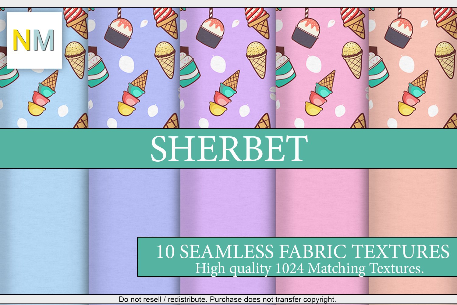 Sherbet 10 Seamless Matching Fabric Textures (1310974) | Patterns ...