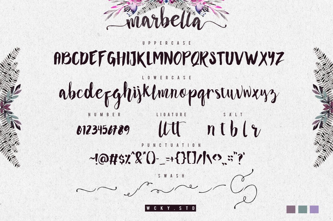 Marbella Typeface (40733) | Script | Font Bundles