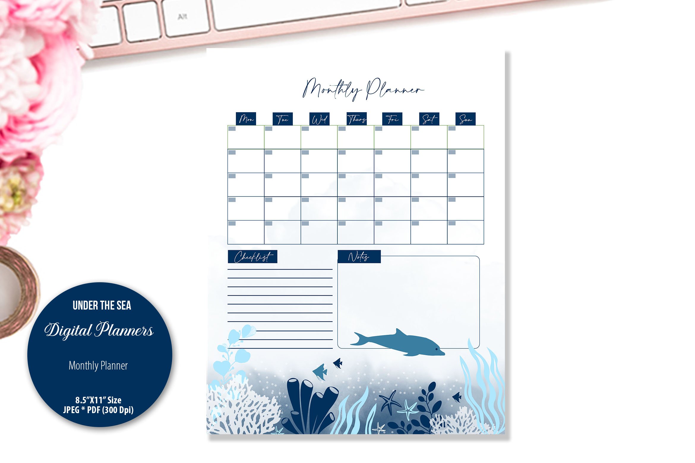 Under The Sea Digital Planner