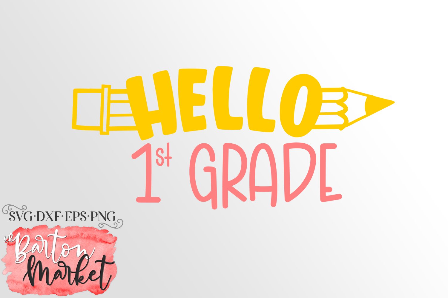 Hello 1st Grade for Crafters (345174) | Cut Files | Design Bundles