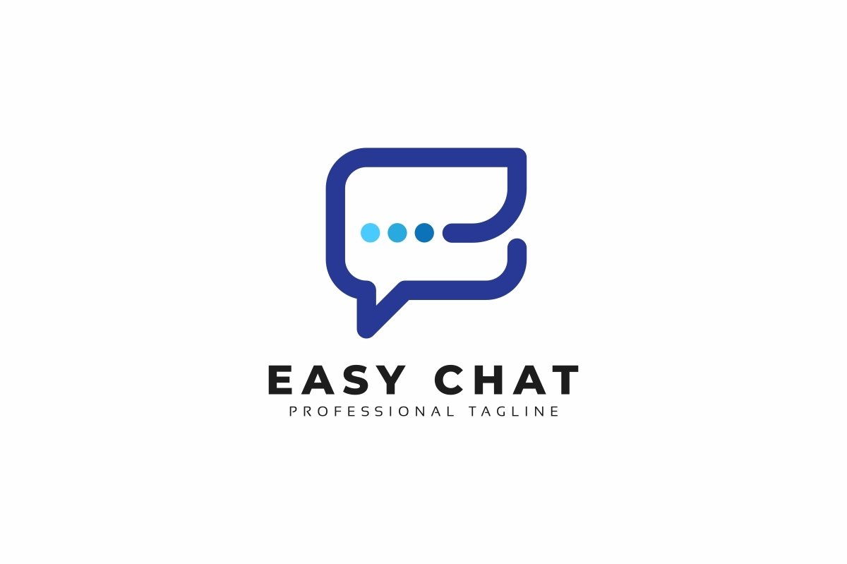Easy Chat E Letter Logo (802870) | Logos | Design Bundles