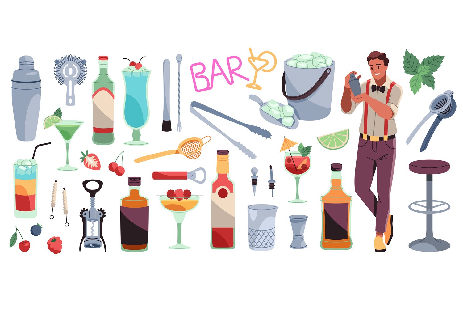 Bartender Cartoon