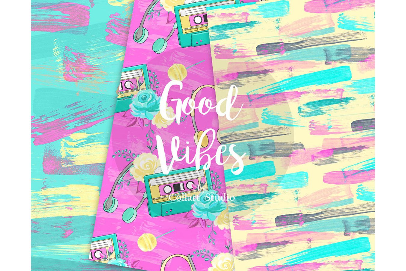 80s digital paper, summer papers, retro digital papers (769819 ...