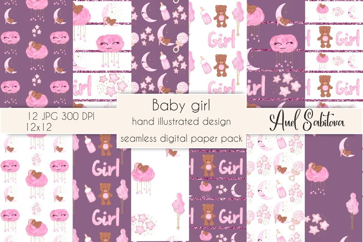 Baby Girl Seamless pattern Baby Girl Pattern (1142728) | Patterns ...