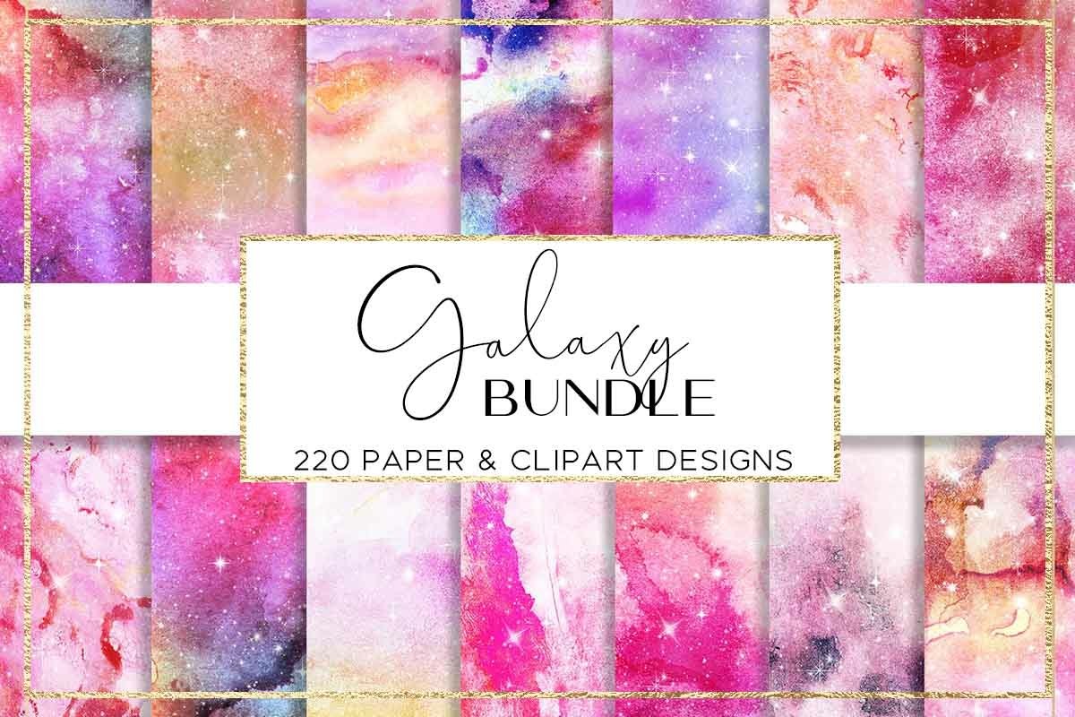 Galaxy paper BUNDLE digital paper pattern (1179386) | Patterns | Design ...