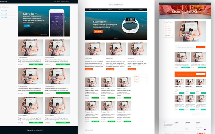 Bootstrap 4 Starter Kit Pro (67590) | Websites | Design Bundles