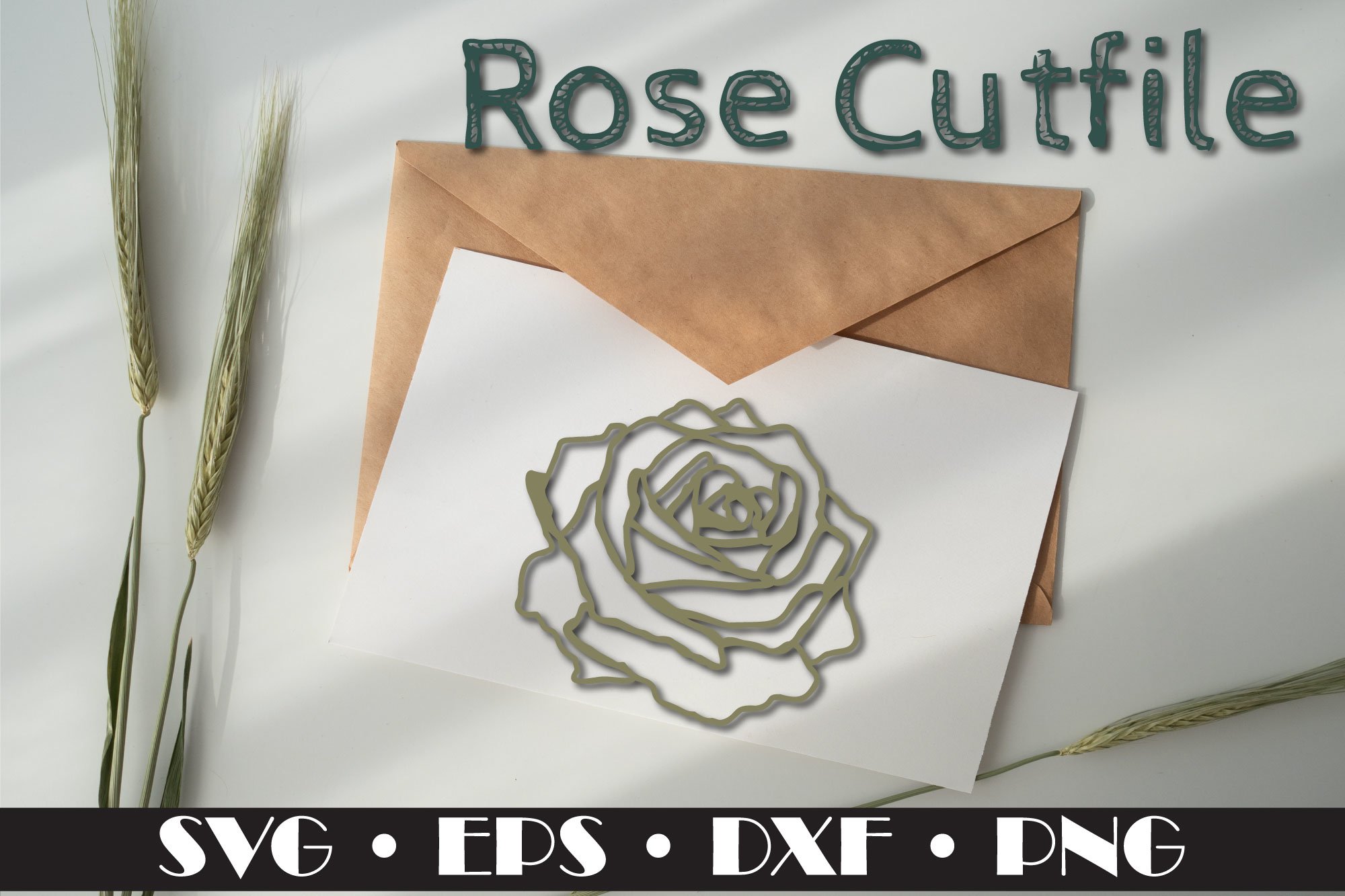 Rose Flower SVG (898010) | Cut Files | Design Bundles