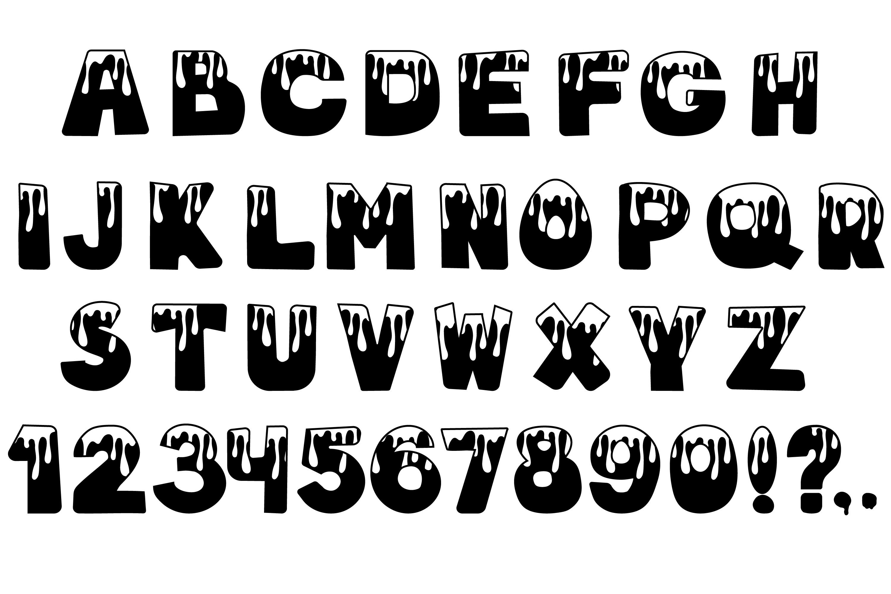 Dripping Letters Svg Free - Infoupdate.org