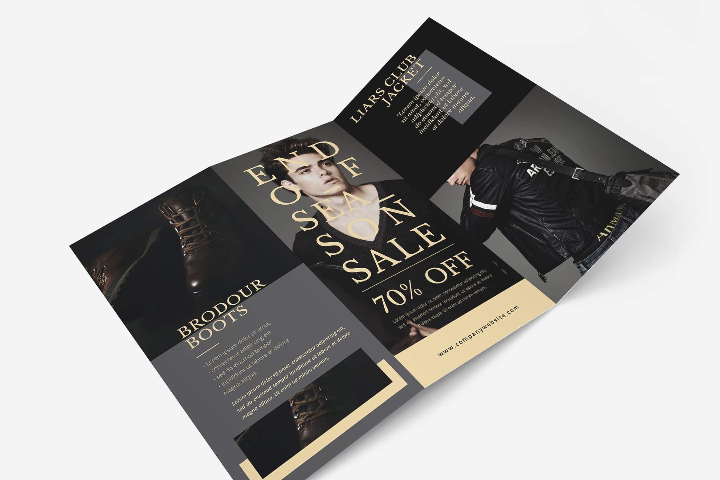 Fashion Trifold Brochure (40776) | Brochures | Design Bundles