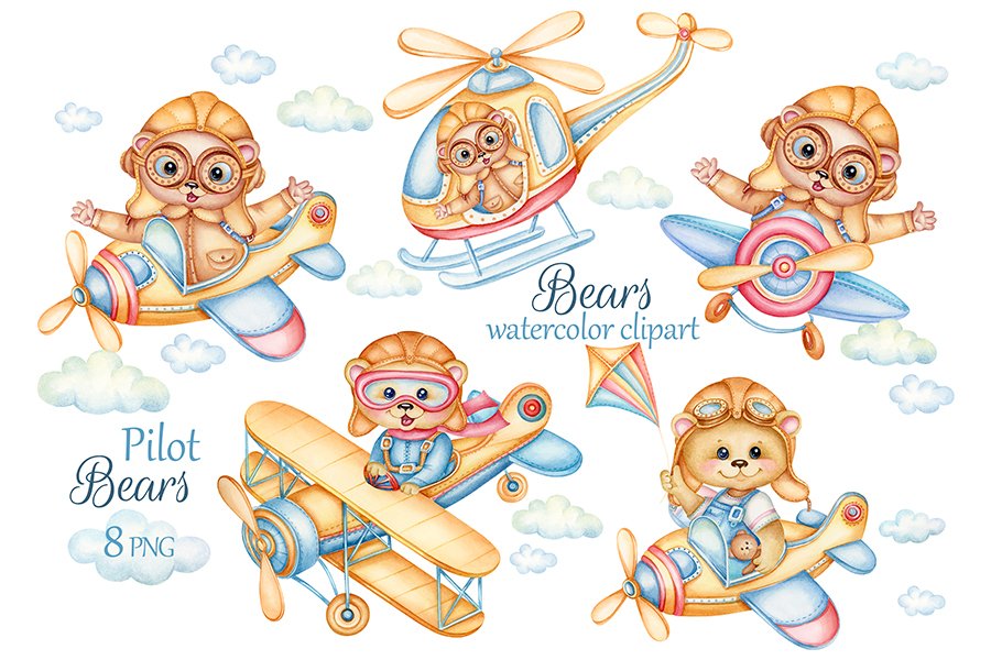 Airplane Pilot Clipart