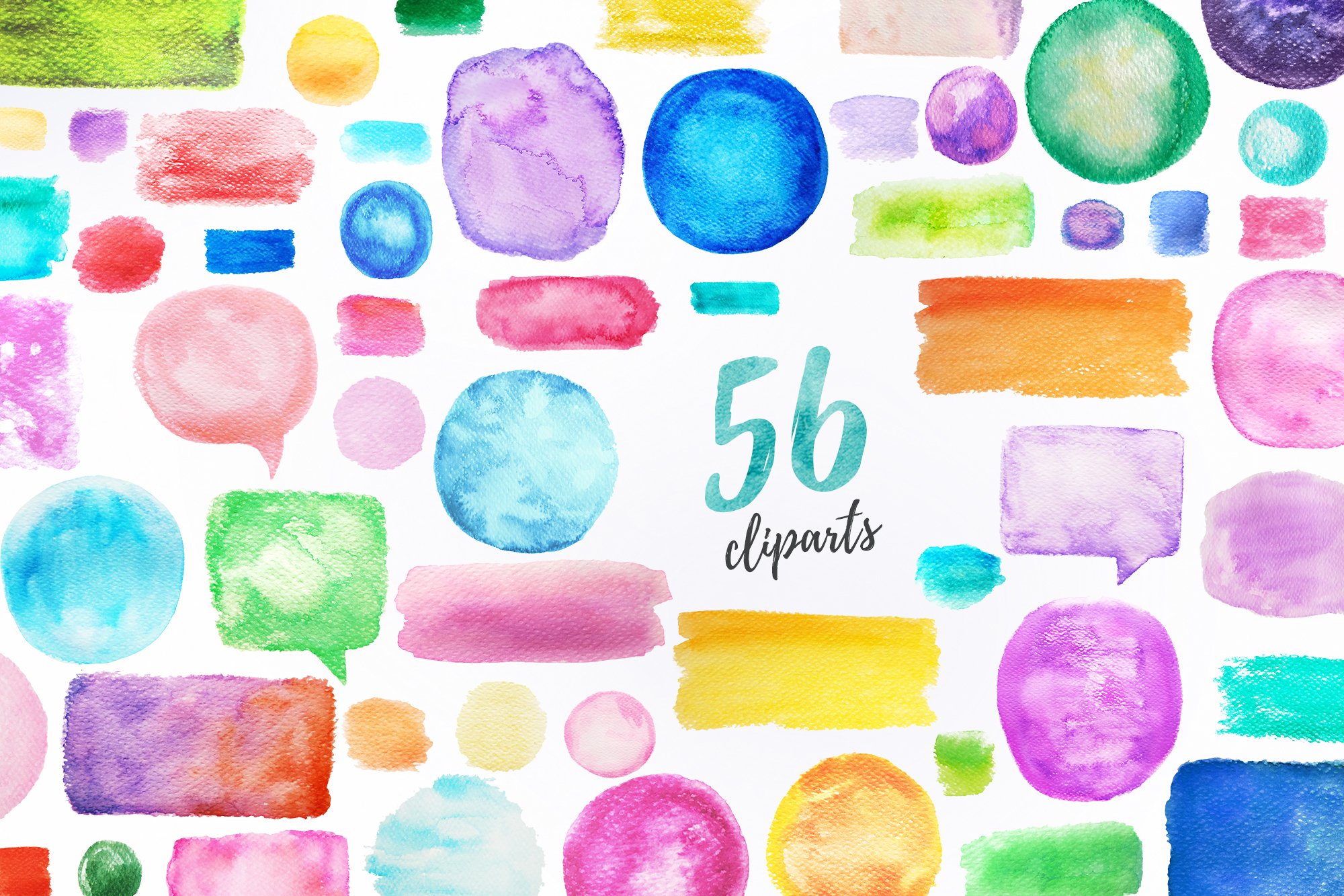 Watercolor Splotches (532476) | Textures | Design Bundles