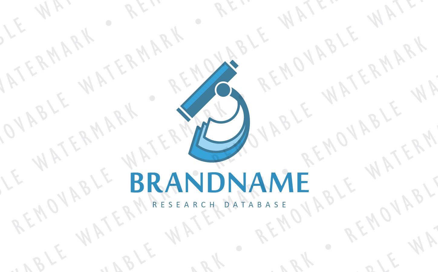 Paper Microscope Logo (118393) | Logos | Design Bundles