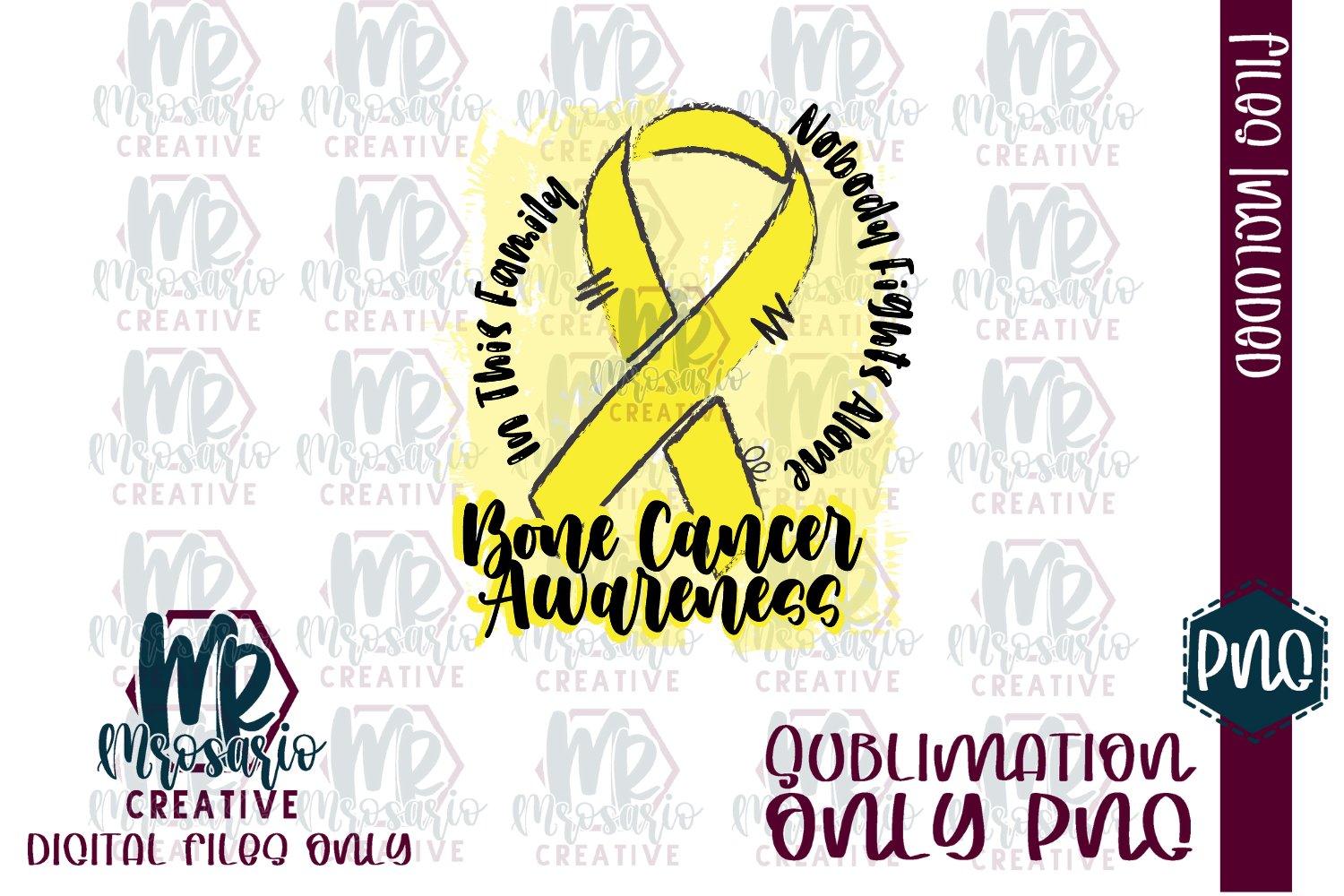 Yellow Bone Cancer Ribbon