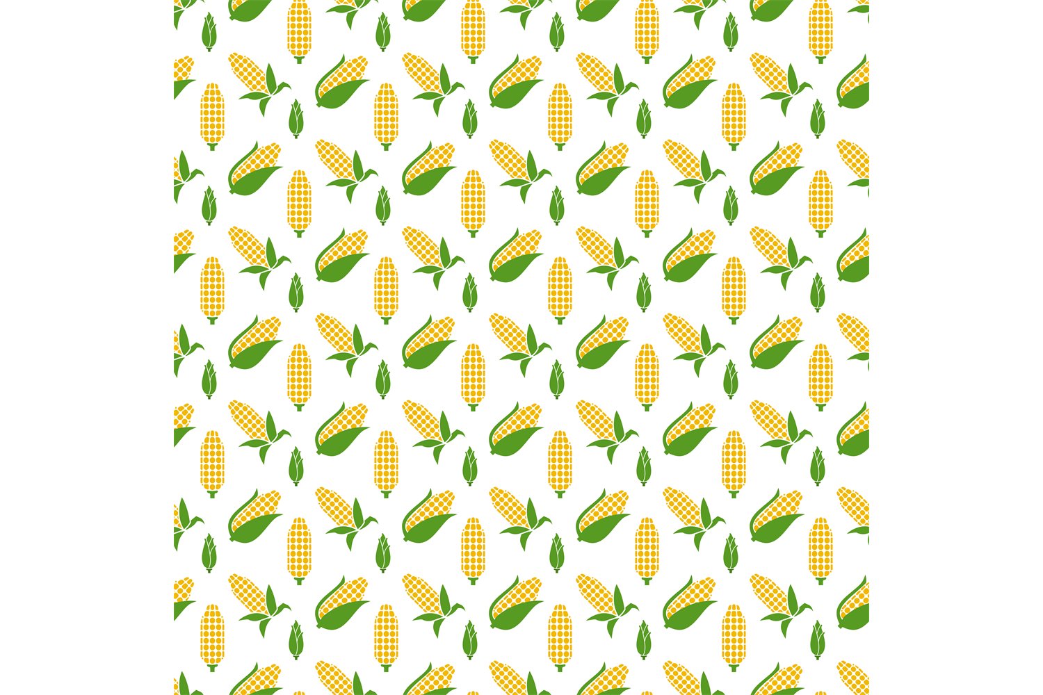 Colorful corn seamless pattern. Vector corn texture design (910878 ...